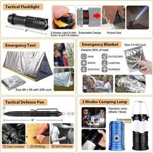 Colossal | Other | Emergency Survival Kit First Aid Bug Out Military ...